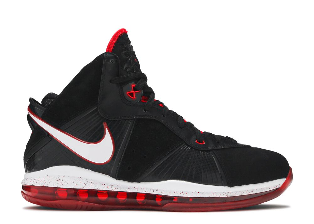 LeBron 8 'Bred' - Nike - 417098 002 - black/white-sport red-metallic ...