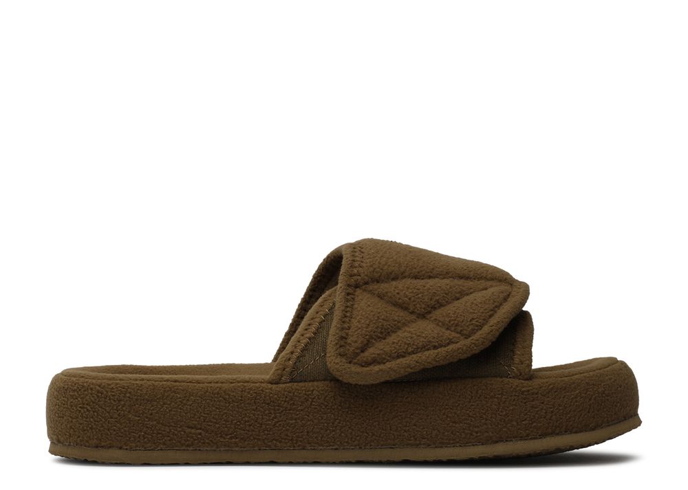 Yeezy Season 7 Fleece Slide 'Trench' - Yeezy - YZ7MF7005 124 - trench ...