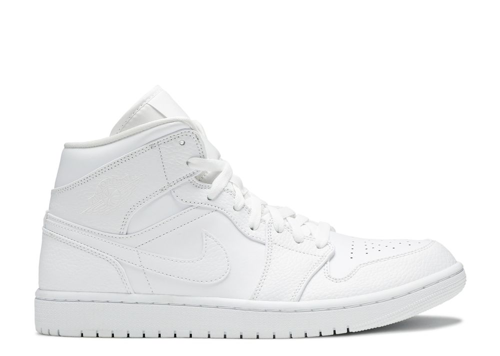Air Jordan 1 Mid 'Triple White' - Air Jordan - 554724 130 - white/white ...