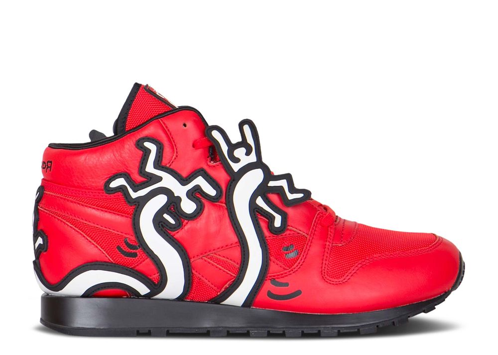 Keith Haring X Classic Leather Mid LUX 'Techy Red' - Reebok - V53698 ...