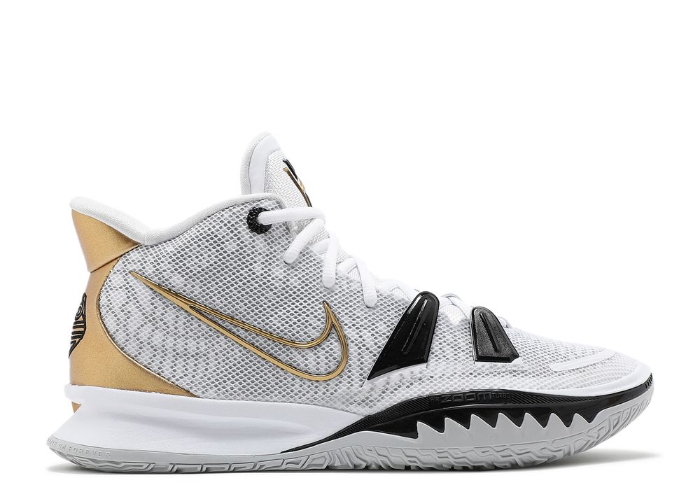 Kyrie 7 'Rings' - Nike - CQ9326 101 - white/black/grey fog/metallic ...