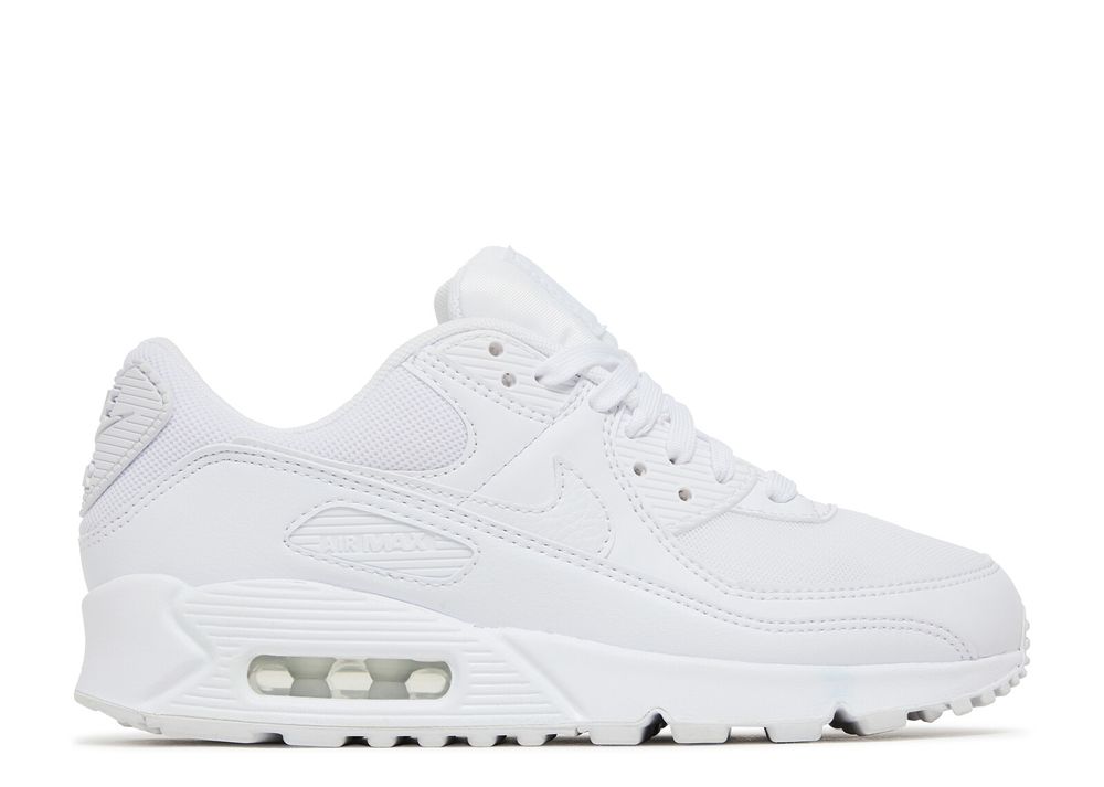 Wmns Air Max 90 'Triple White' - Nike - DH8010 100 - white/white/white ...