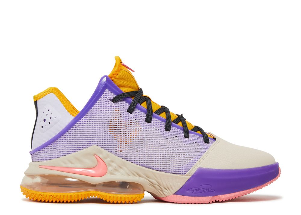 LeBron 19 Low 'Mismatch' - Nike - DO9829 500 - lilac/dark smoke grey ...