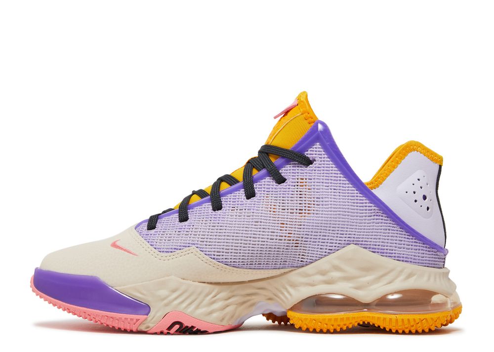 LeBron 19 Low 'Mismatch' - Nike - DO9829 500 - lilac/dark smoke grey ...