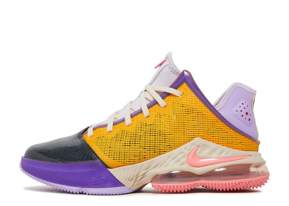 LeBron 19 Low 'Mismatch' - Nike - DO9829 500 - lilac/dark smoke grey ...