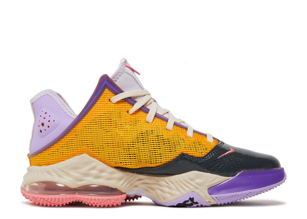 LeBron 19 Low 'Mismatch' - Nike - DO9829 500 - lilac/dark smoke grey ...