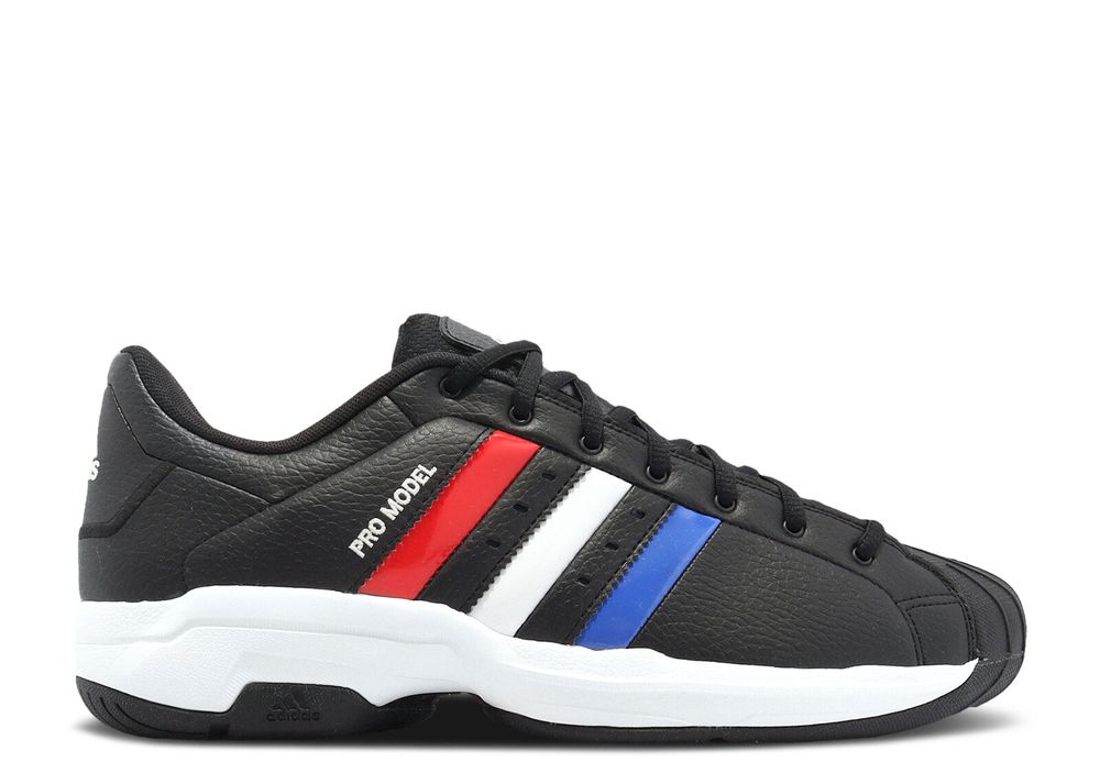 Pro Model 2G Low 'Black White' - Adidas - H68155 - core black/vivid red ...