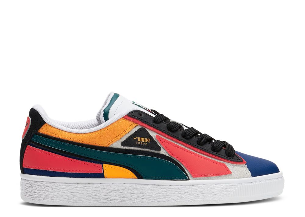 Suede Big Kid 'Layers' - Puma - 387804 01 - blazing blue/varsity green ...