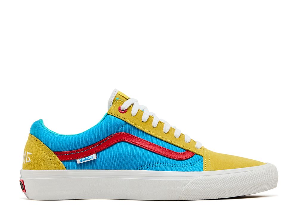 Old Skool Pro 'Golf Wang' - Vans - VN000ZD4J7U - yellow/blue/red ...