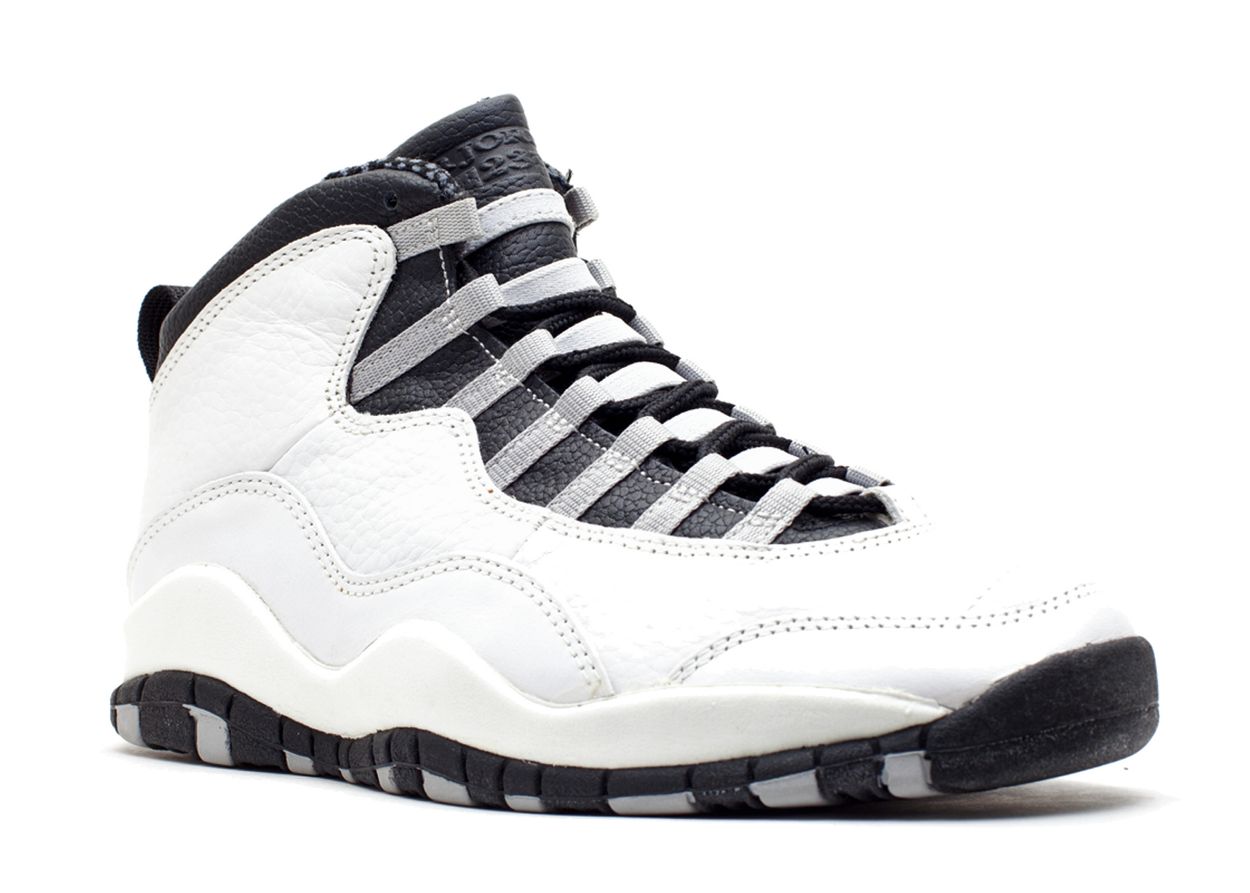 Air Jordan 10 OG 'Steel' - Air Jordan - 130209 101 - white/black-light ...