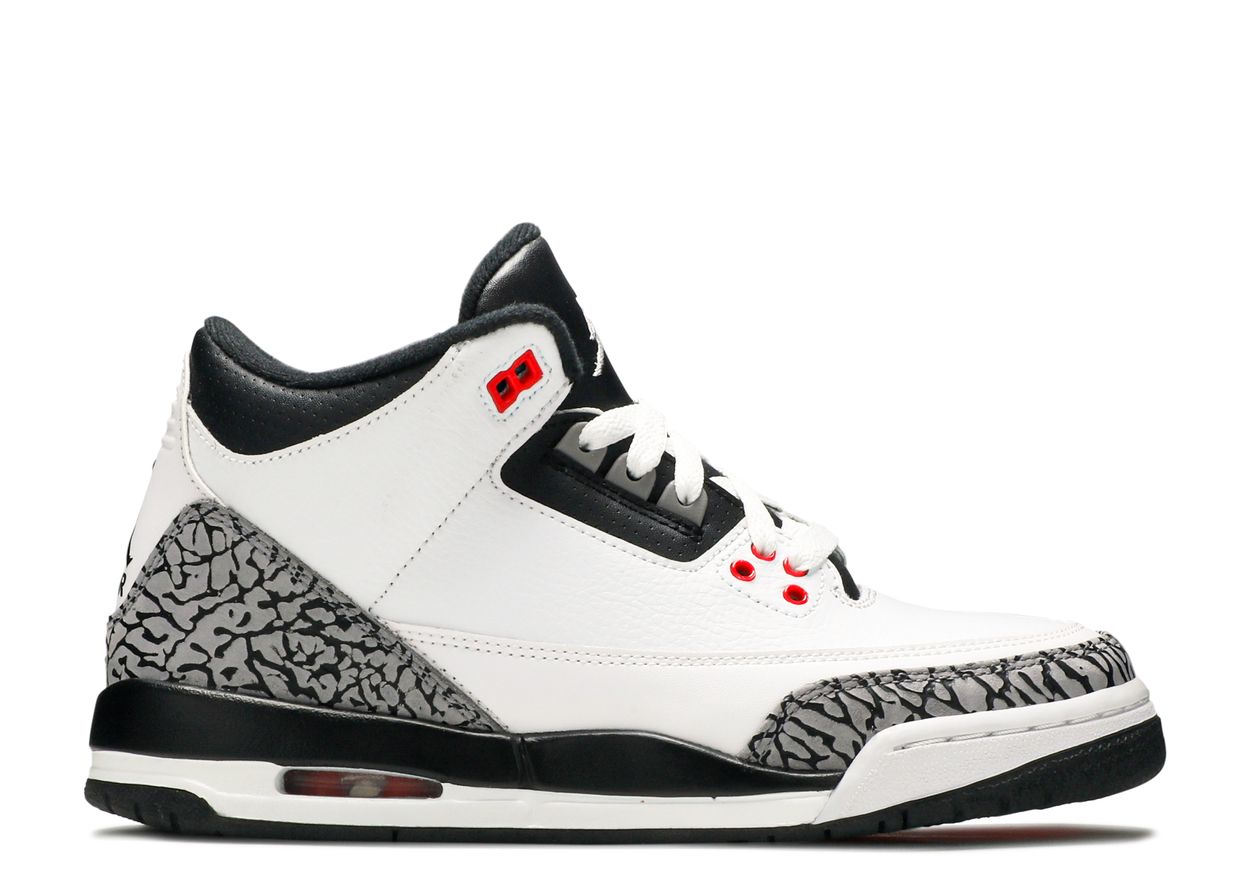 Air Jordan 3 Retro BG 'Infrared 23' - Air Jordan - 398614 123 - white ...