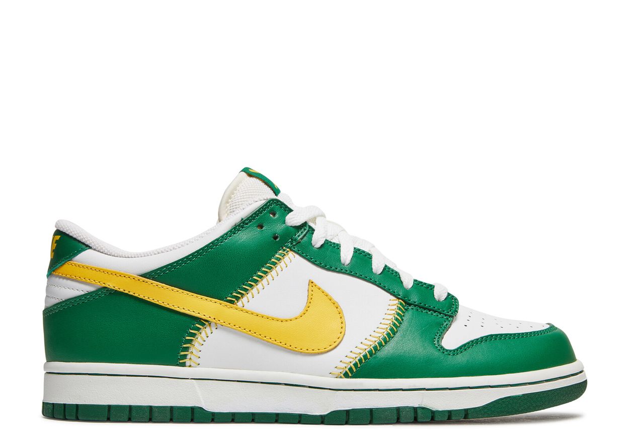 Dunk Low 'Baseball Pack' - Nike - 309431 171 - white/varsity maize-pine ...
