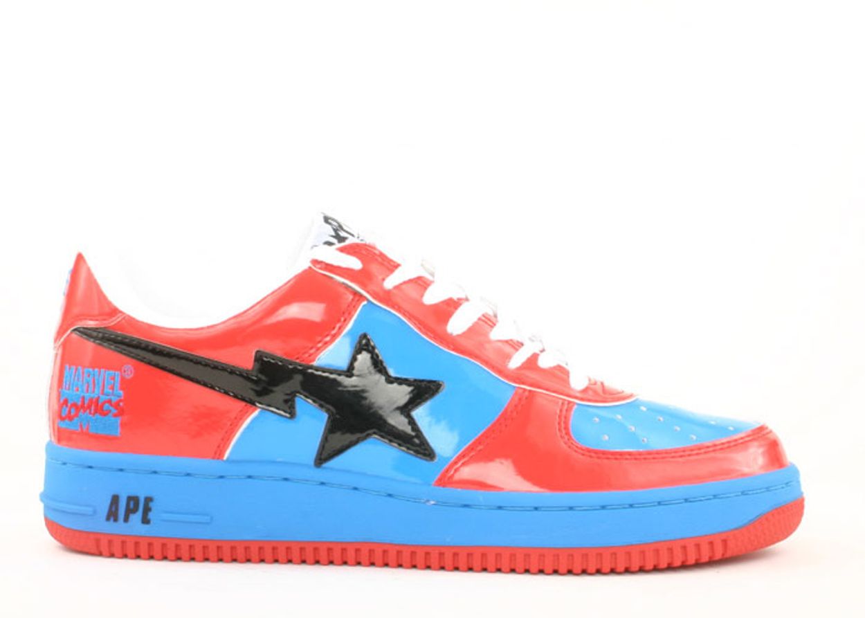 Marvel Comics X Bapesta FS 001 Low 'Spider Man' - BAPE - 806 - blue/red ...