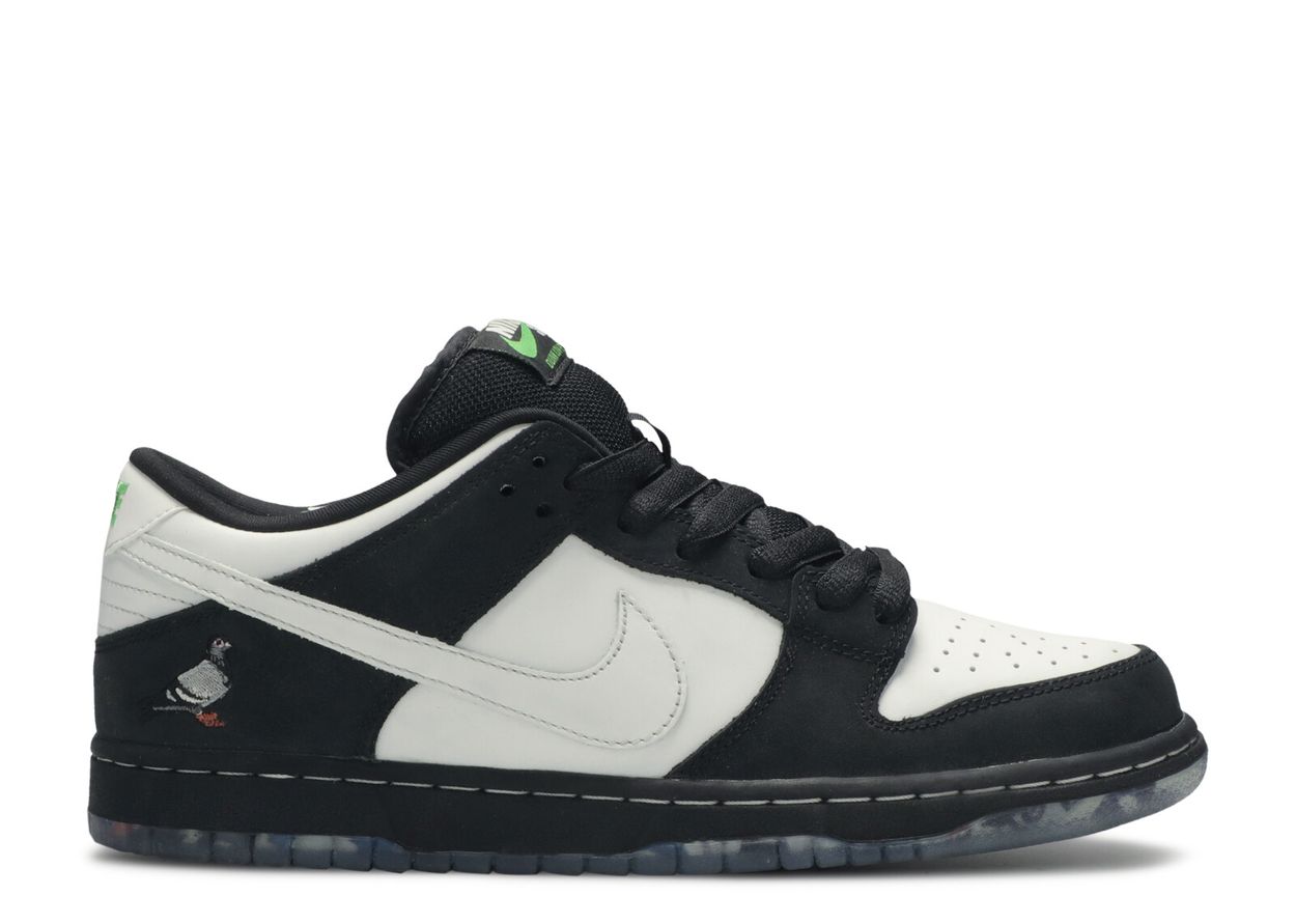 Jeff Staple X Dunk Low Pro SB 'Panda Pigeon' Laser Etched - Nike ...