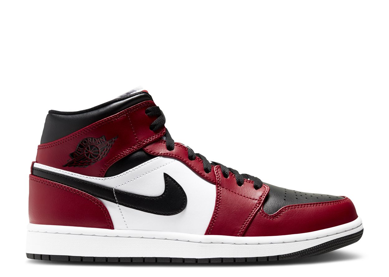 Air Jordan 1 Mid 'Chicago Black Toe' - Air Jordan - 554724 069 - black ...