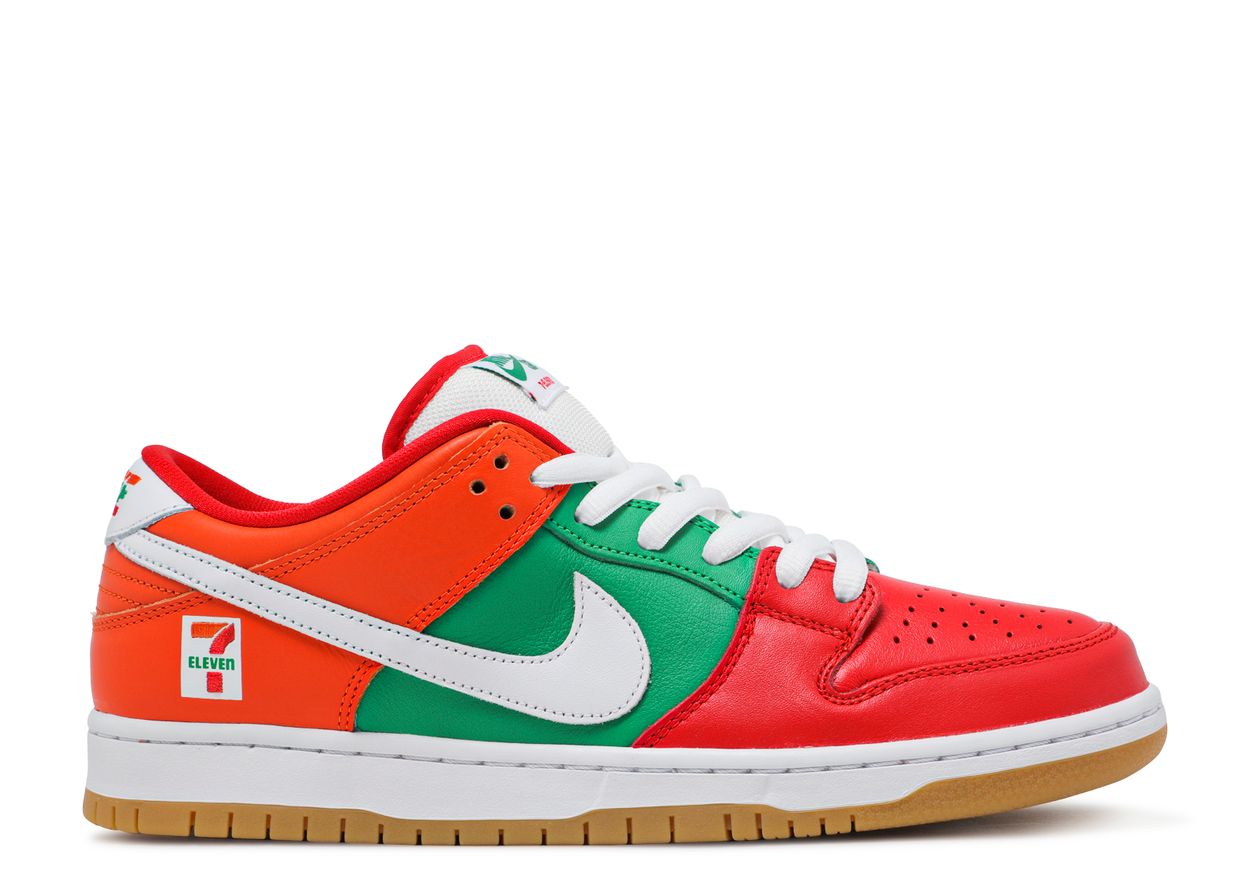 7 Eleven X Dunk Low SB - Nike - CZ5130 600 - orange peel/pine green ...