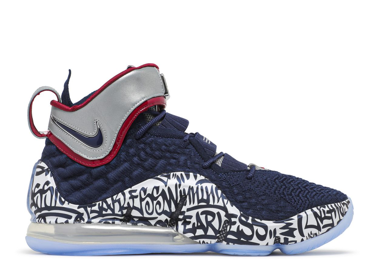 LeBron 17 'LeBron 4 Cold Blue Graffiti' - Nike - CT6047 400 | Flight ...