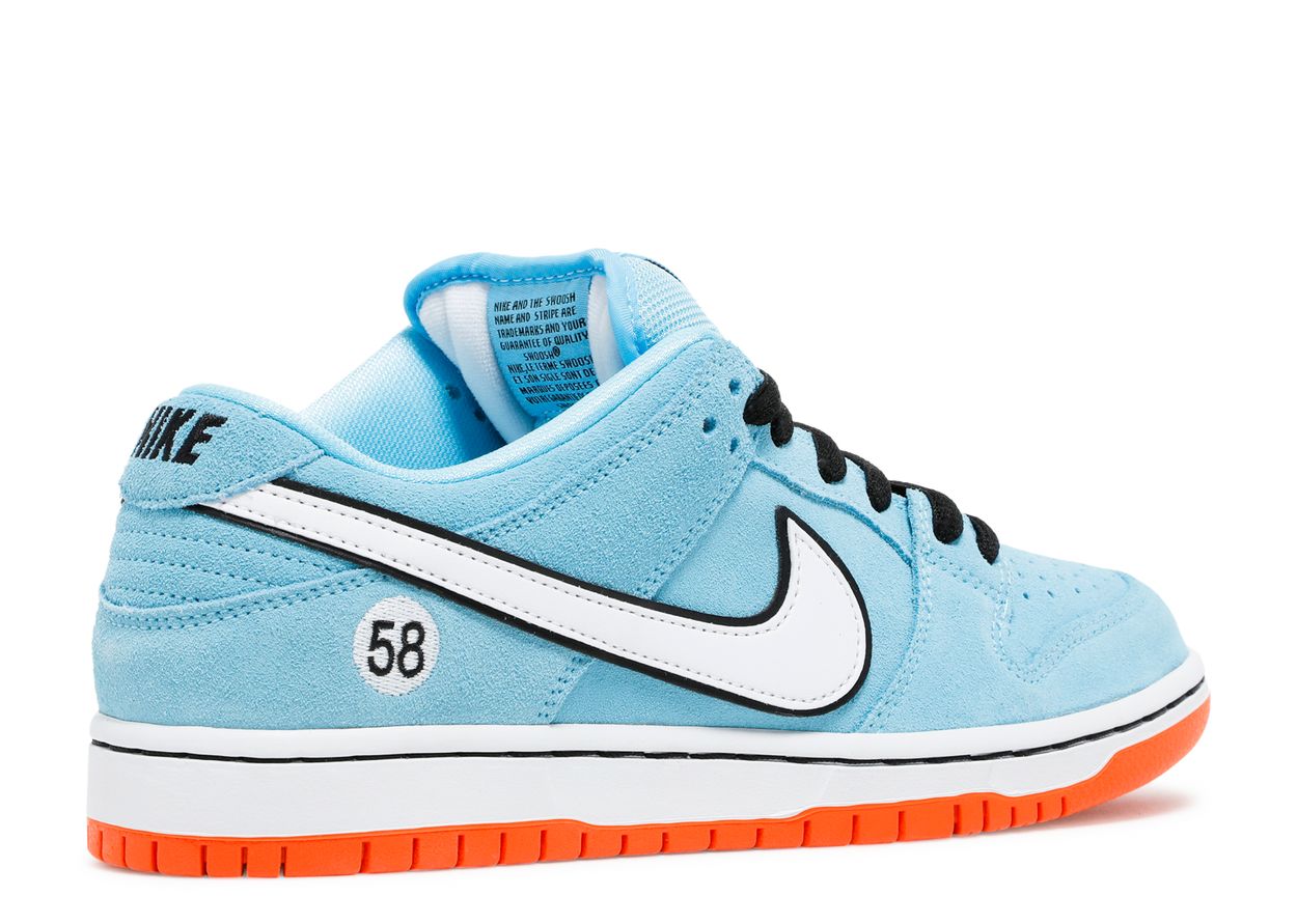 Dunk Low Pro SB 'Gulf' - Nike - BQ6817 401 - blue chill/safety orange ...