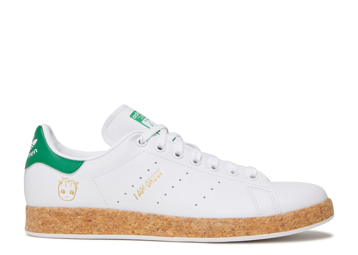 Marvel X Stan Smith 'I Am Groot' - Adidas - GZ3099 - cloud white/cloud ...