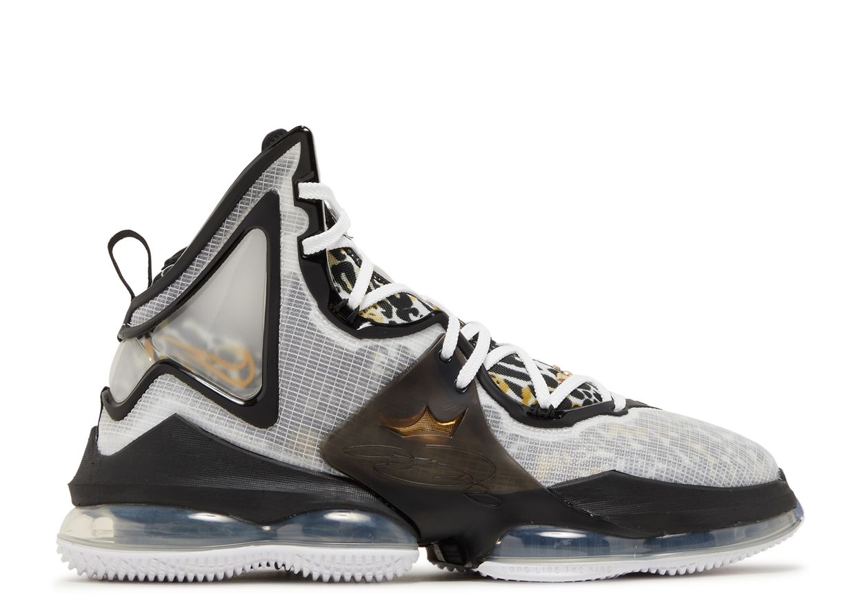 LeBron 19 - Nike - CZ0203 100 - white/black/metallic gold | Flight Club ...