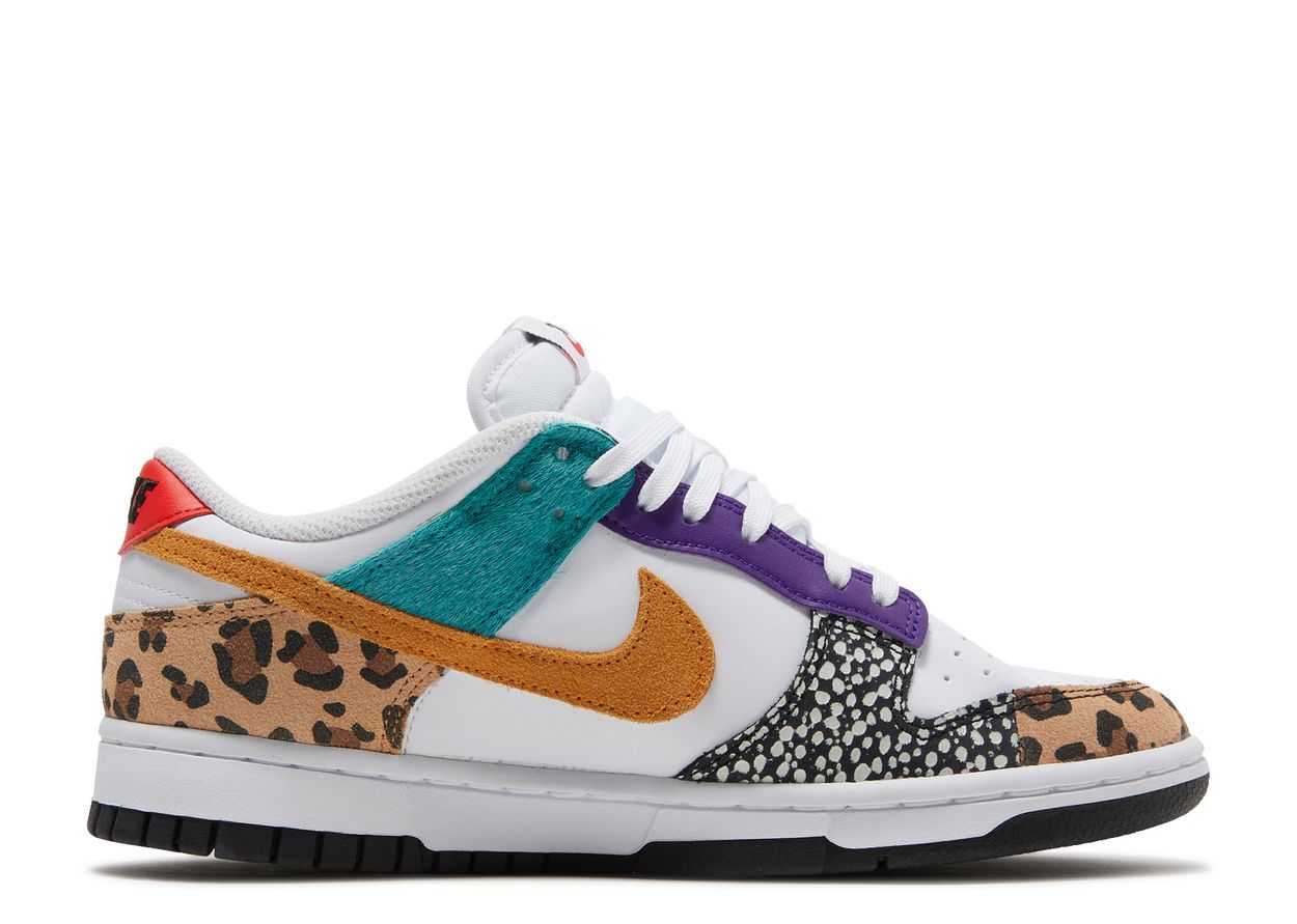 Wmns Dunk Low SE 'Safari Mix' - Nike - DN3866 100 - white/washed teal ...