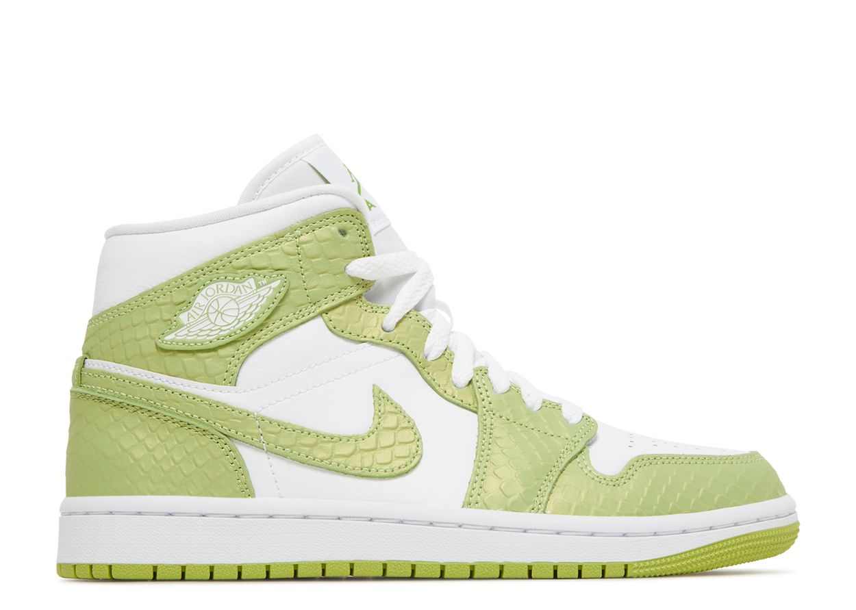 Wmns Air Jordan 1 Mid SE 'Green Python' - Air Jordan - DV2959 113 ...
