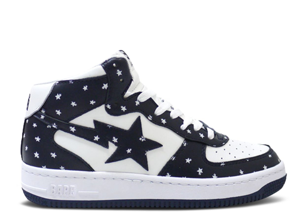 Bapesta Mid 'Navy Stars' - BAPE - 1980191002 NVY - navy | Flight Club Japan