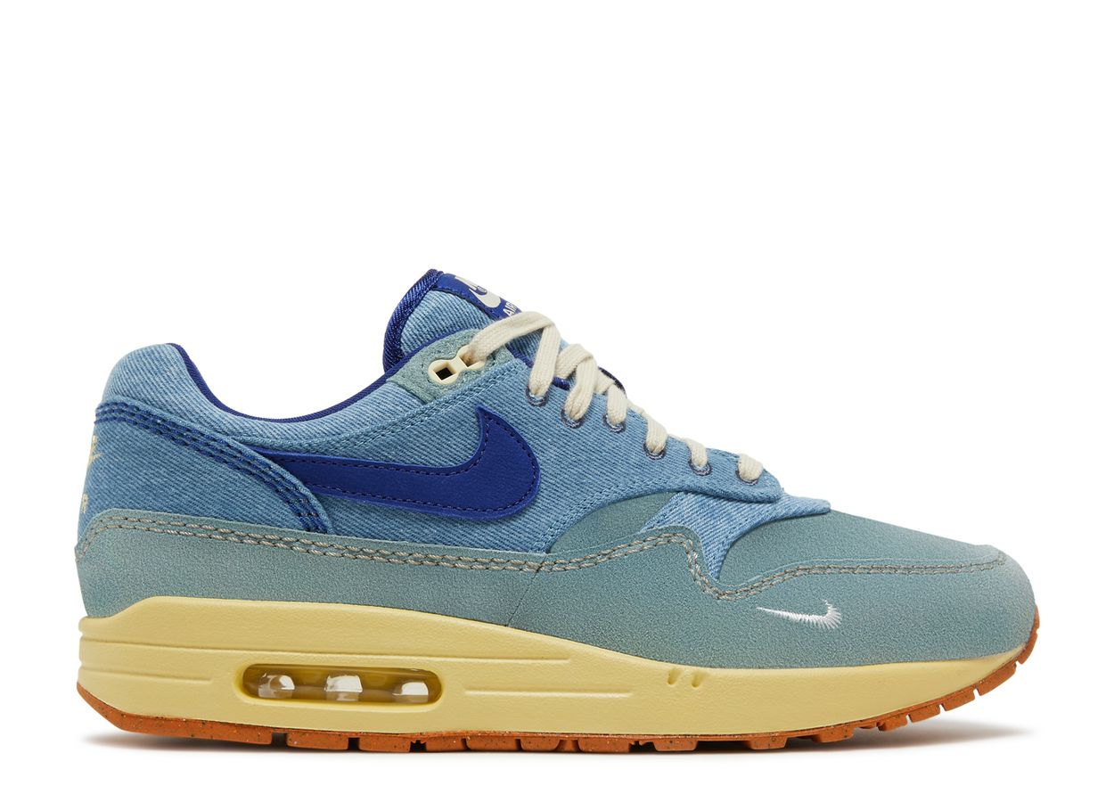 Air Max 1 Premium 'Dirty Denim' - Nike - DV3050 300 - mineral slate/deep royal blue/lemon wash ...