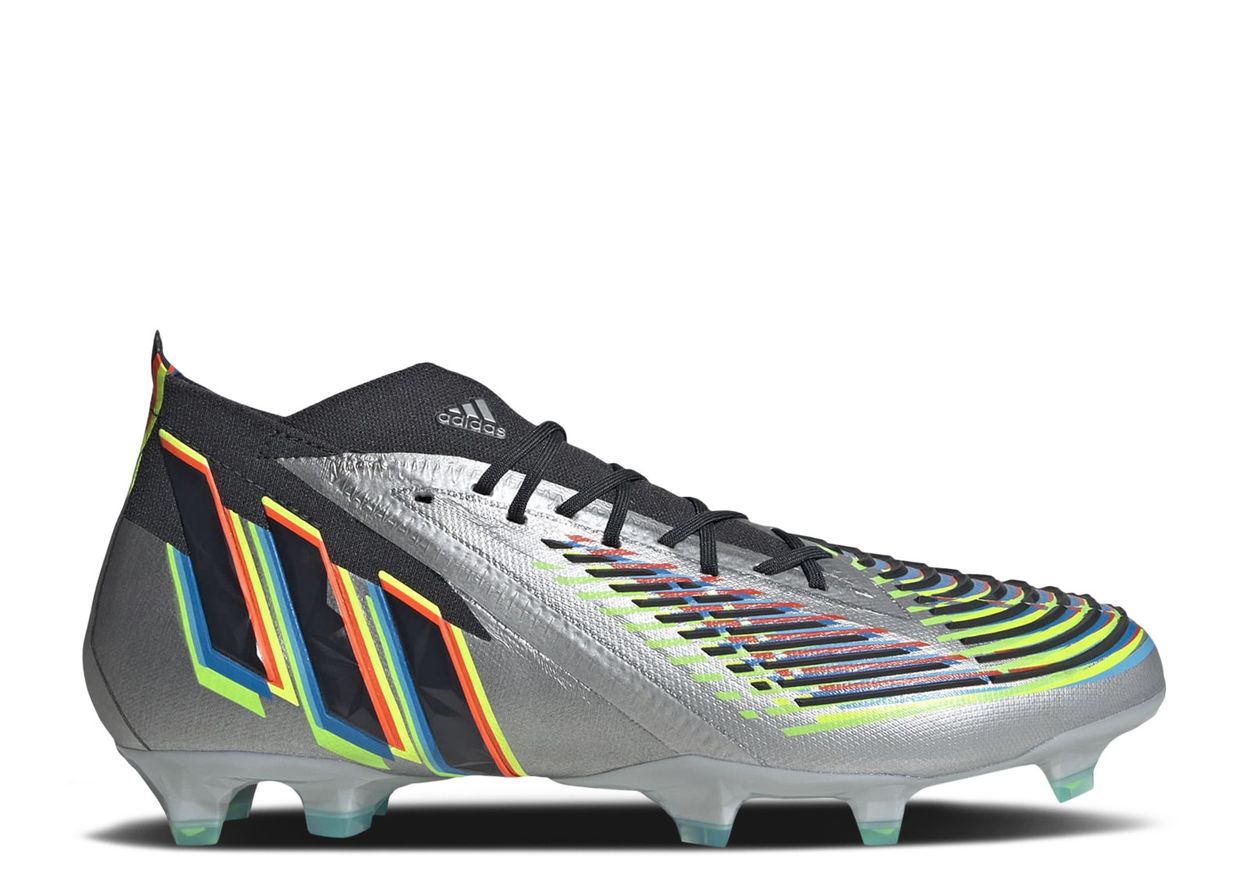 Predator Edge.1 FG 'Silver Metallic Black' - Adidas - HR1573 - silver ...