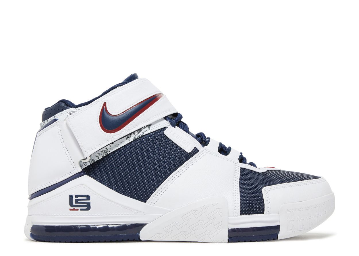 Zoom LeBron 2 Retro 'USA' 2022 - Nike - DR0826 100 - white/midnight ...