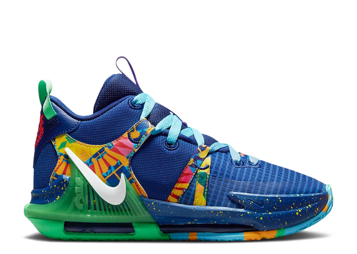 LeBron Witness 7 GS 'Kaleidoscope' - Nike - DQ8650 400 - deep royal ...