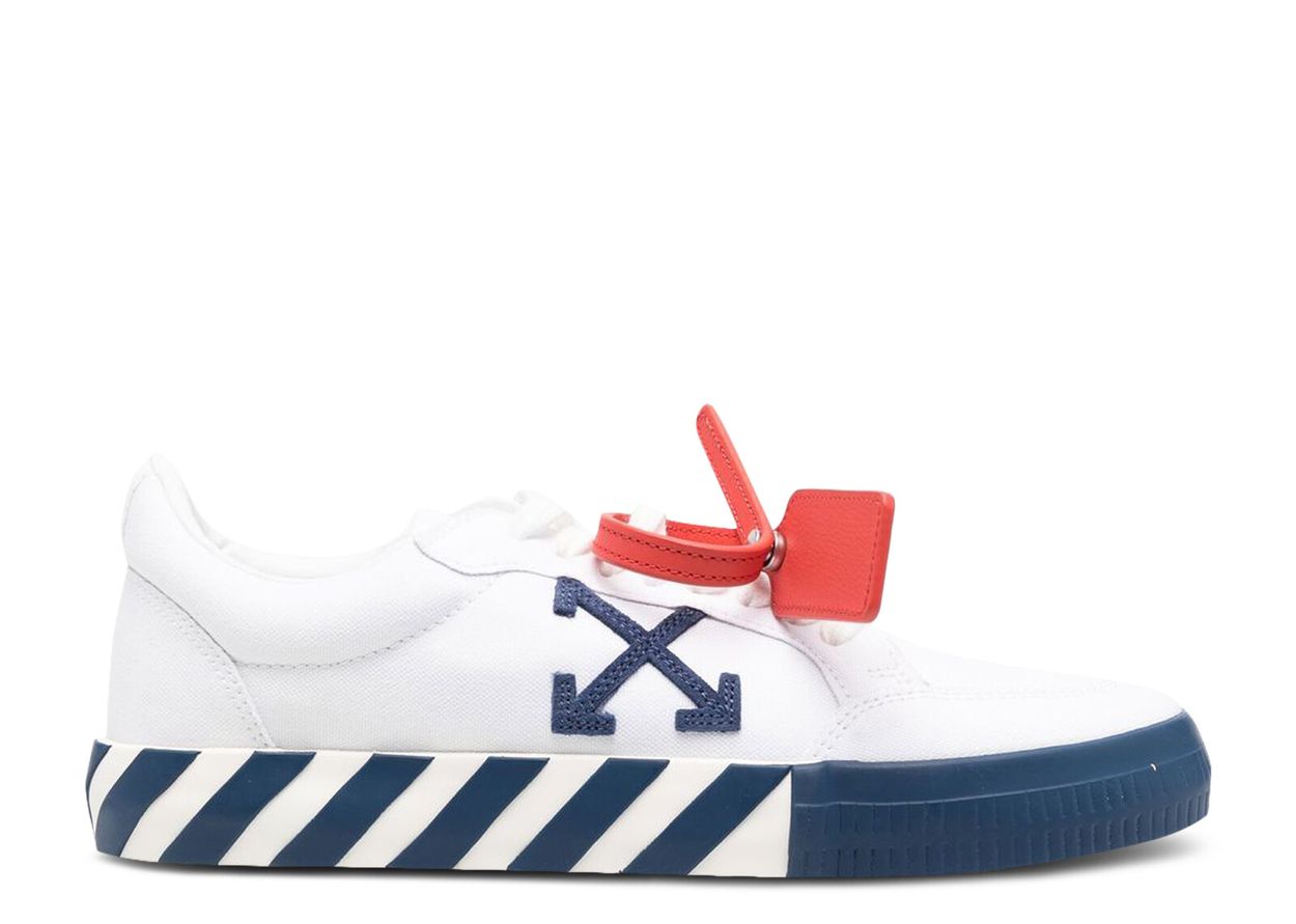 Off White Vulc Sneaker 'White Navy Blue' - Off White - OMIA085S23FAB002 ...