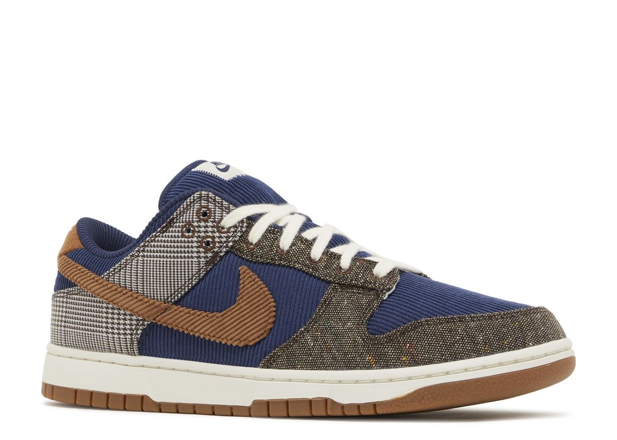 Dunk Low 'Tweed Corduroy' - Nike - FQ8746 410 - midnight navy/ale brown ...
