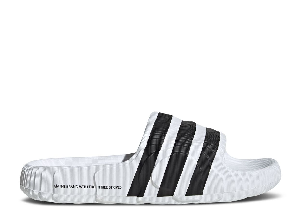 Adilette 22 Slide 'White Black' - Adidas - IF3668 - cloud white/cloud ...