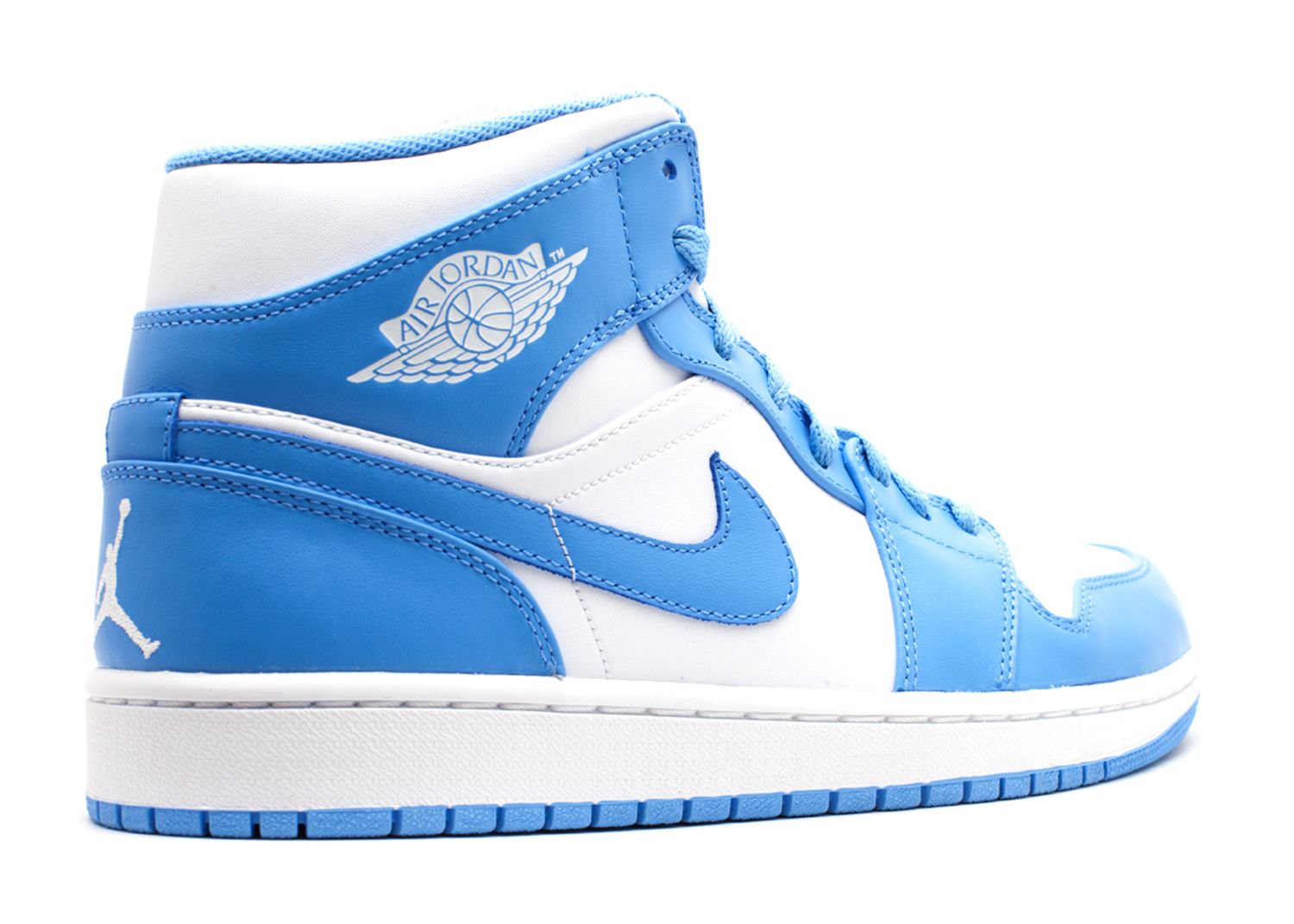 Air Jordan 1 Mid 'UNC' - Air Jordan - 554724 106 - white/university ...