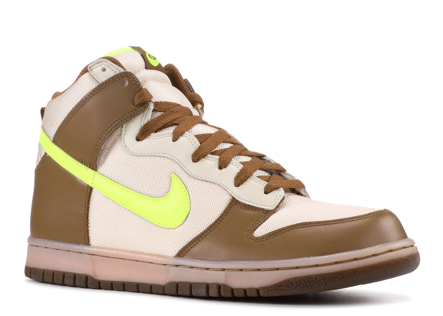 Dunk High 'Shrek' - Nike - 309432 371 - umber/volt-birch-baroque brown ...