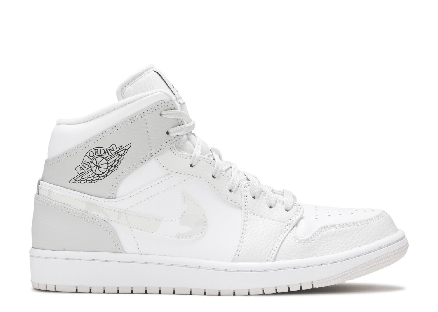 Air Jordan 1 Mid 'Swoosh Logo Grey Camo' - Air Jordan - DC9035 100 ...