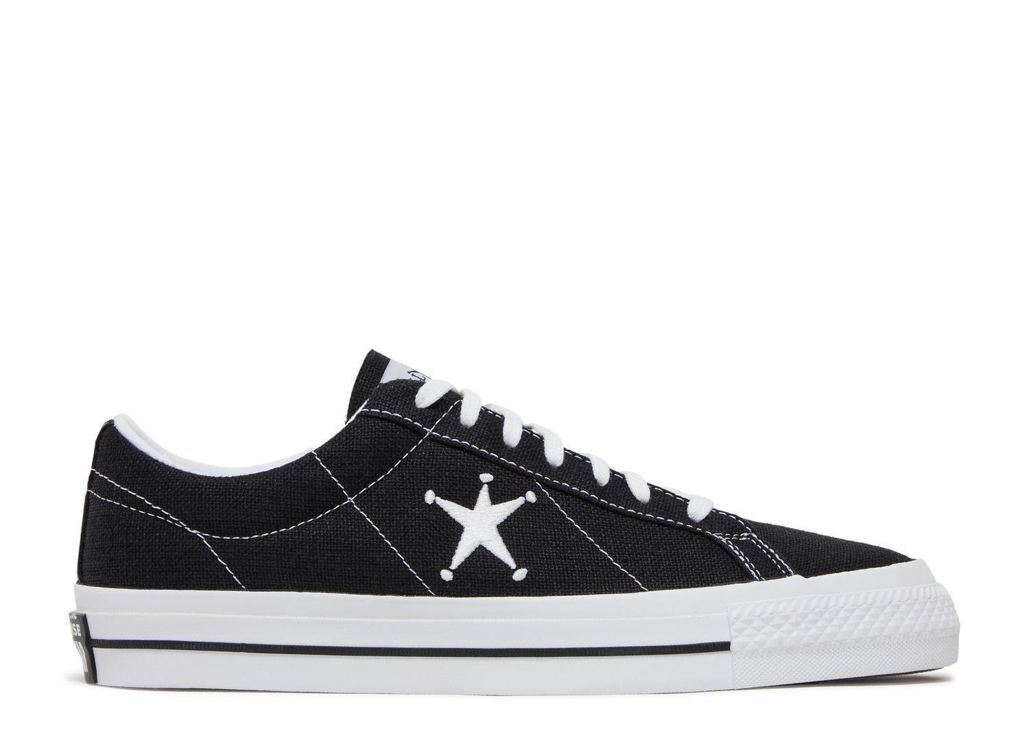 Stussy X One Star Low 'Black' - Converse - 173120C - black/black/white ...