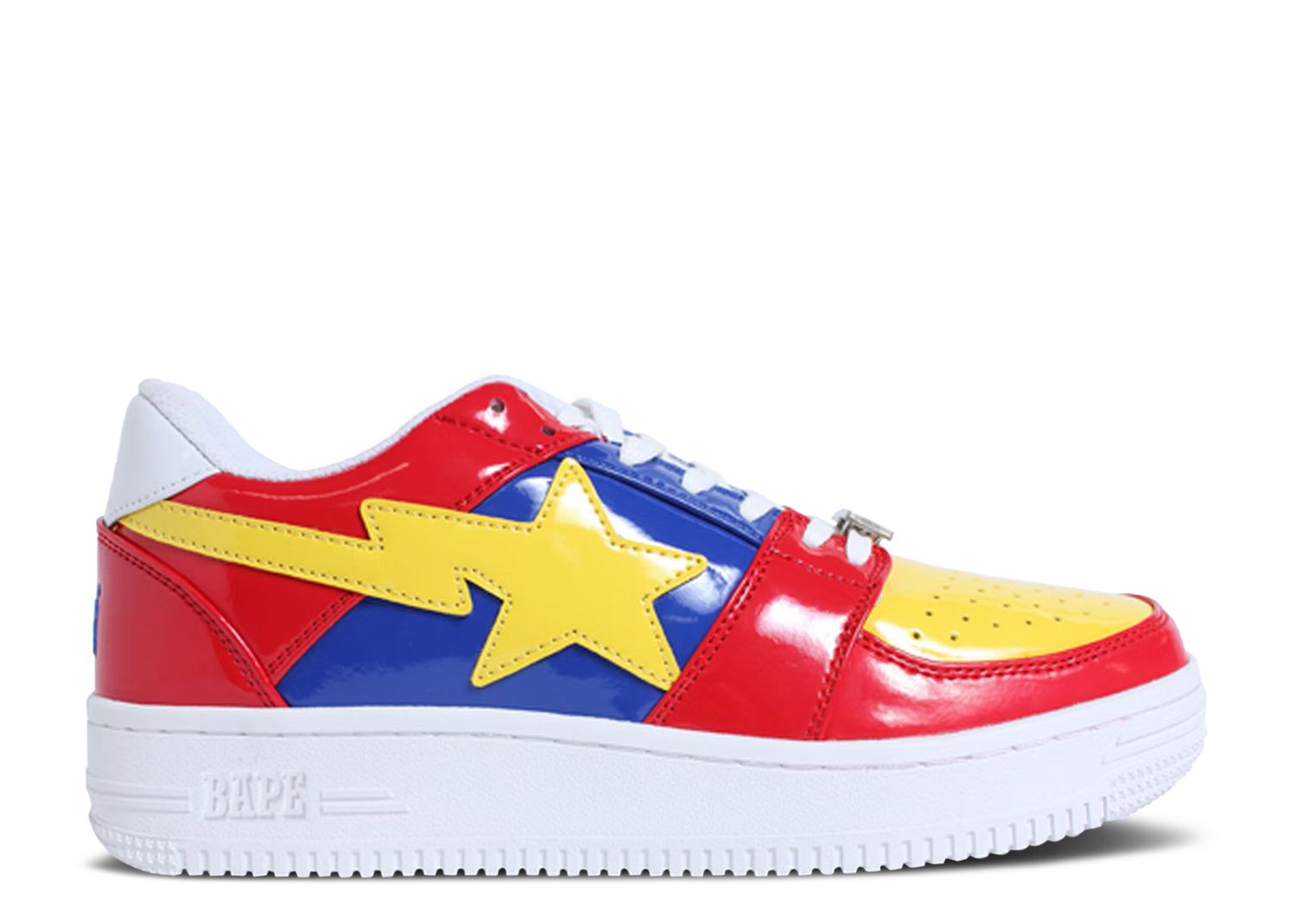 Bapesta Low 'Red Blue Yellow' - BAPE - 001FWD801001X RED | Flight Club