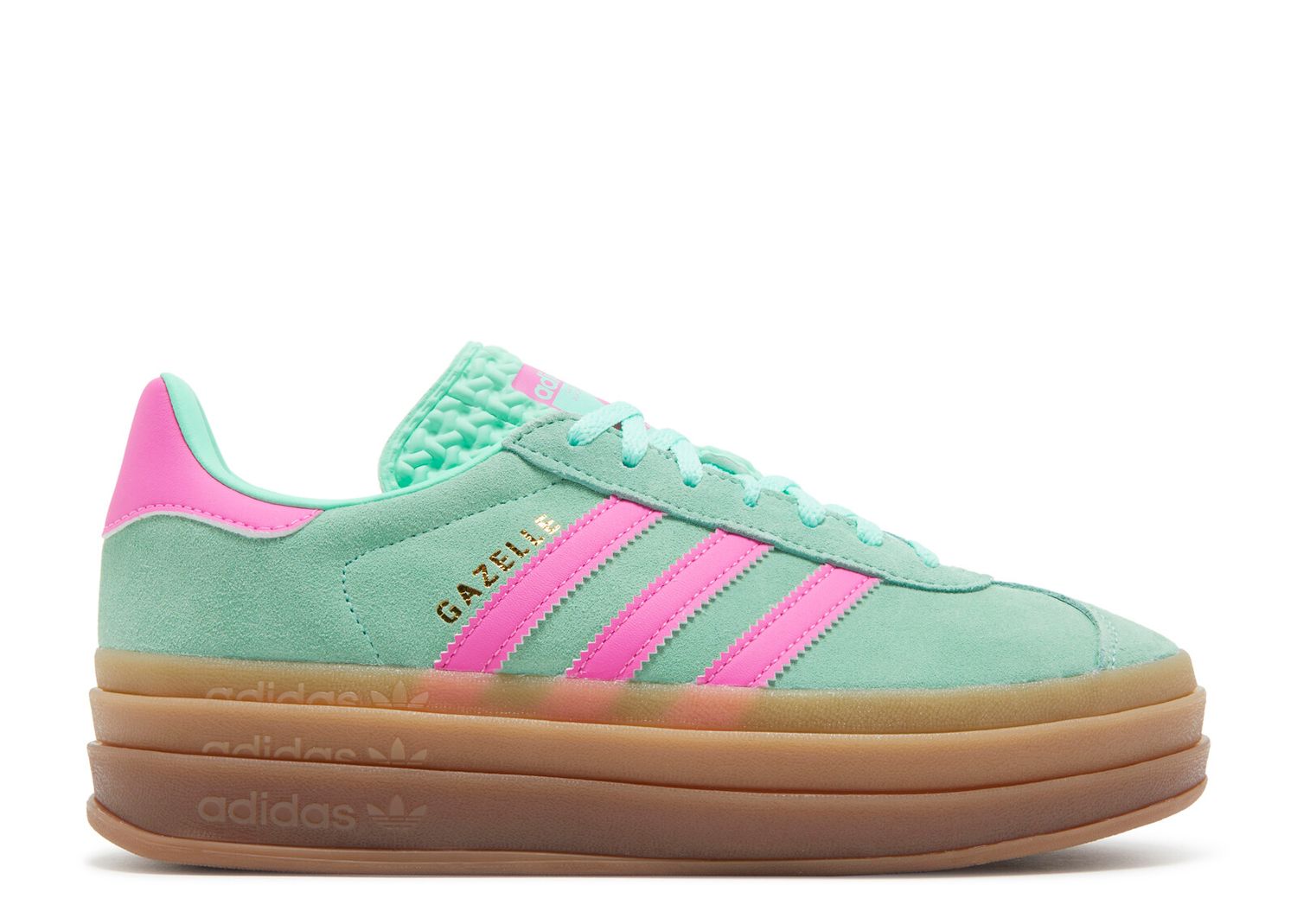 Wmns Gazelle Bold 'Pulse Mint Screaming Pink' - Adidas - H06125 - pulse ...