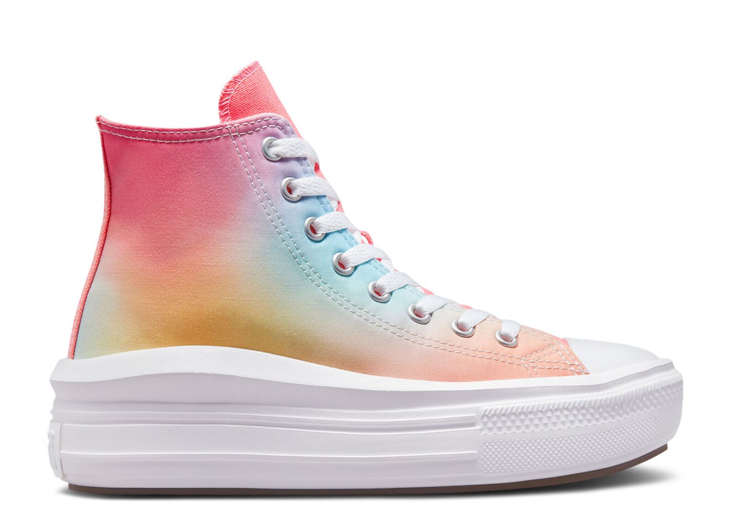 Chuck Taylor All Star Move Platform High GS 'Rainbow Ombre' - Converse ...