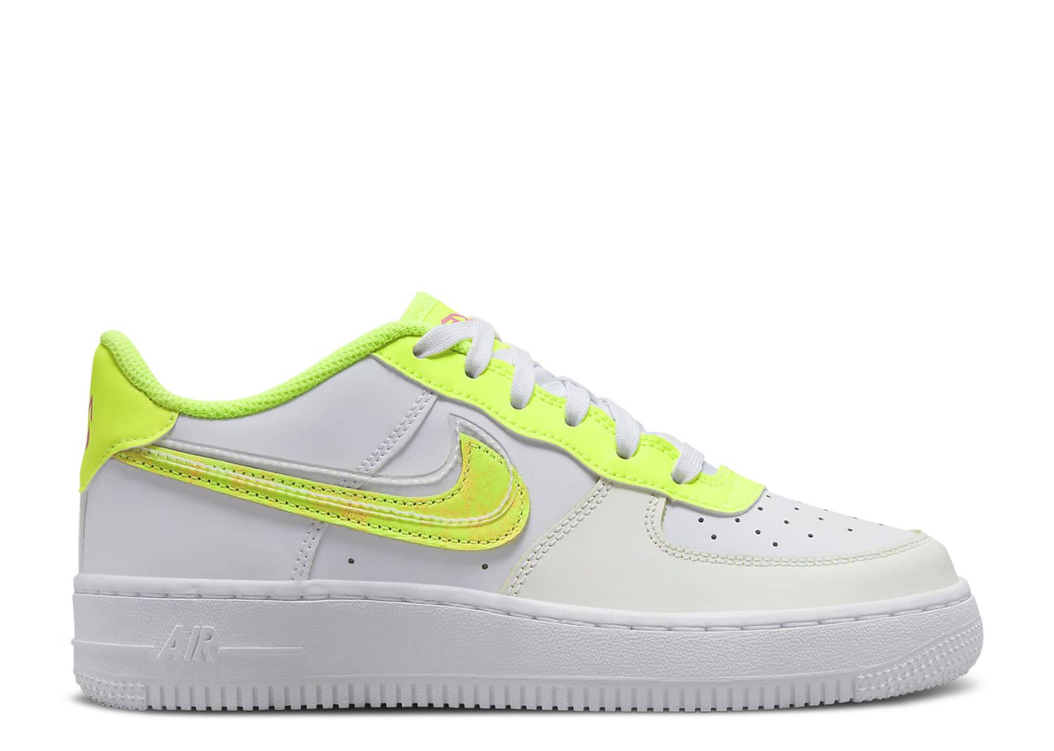 Air Force 1 LV8 GS 'Acid Wash' - Nike - DV1680 100 - white/volt/pink ...