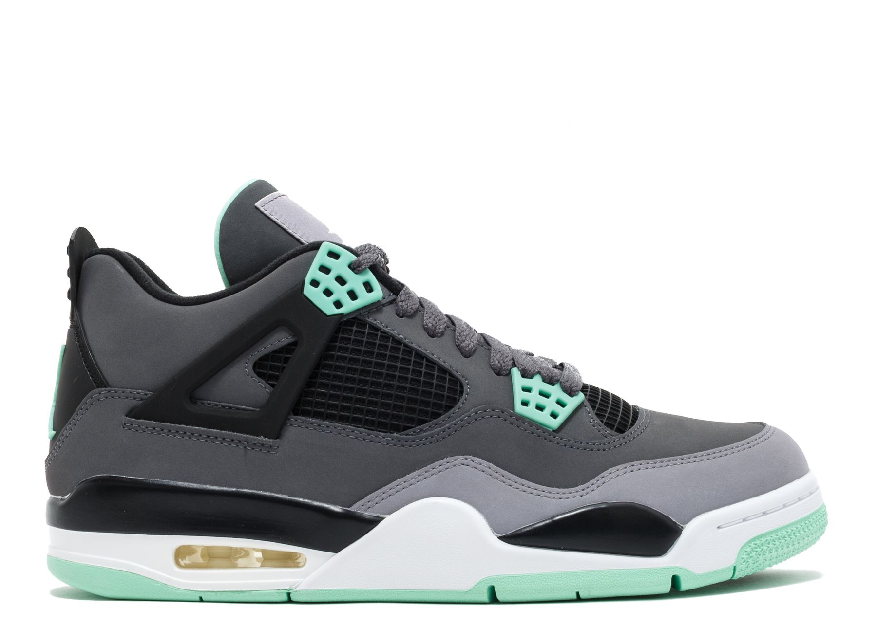 Air Jordan 4 Retro 'Green Glow' - Air Jordan - 308497 033 - dark grey ...