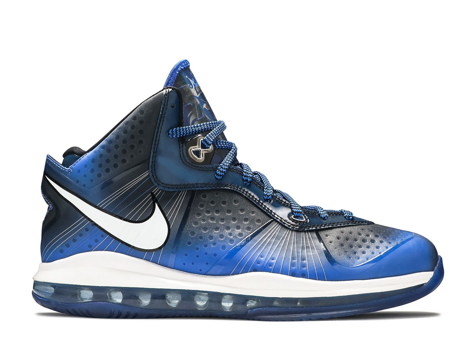 LeBron 8 V/2 'All Star' - Nike - 448696 400 - treasure blue/white/black ...