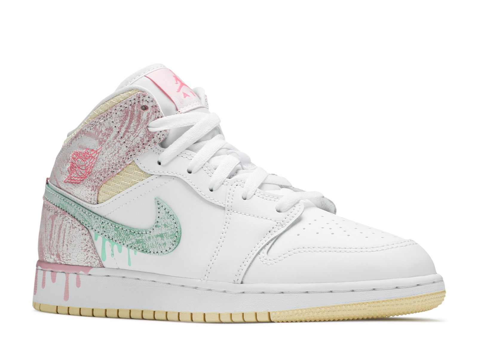 Air Jordan 1 Mid SE GS 'Ice Cream' - Air Jordan - DD1666 100 - white ...