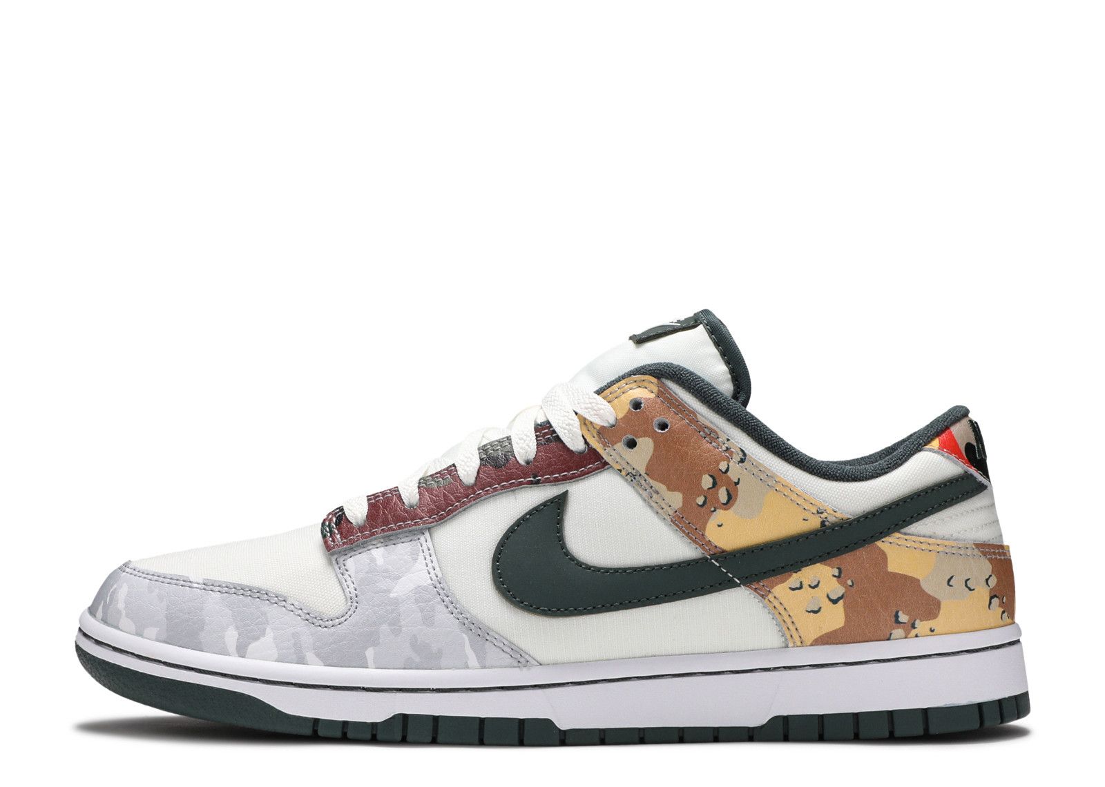 Dunk Low SE 'Sail Multi Camo' - Nike - DH0957 100 - sail/vintage green ...