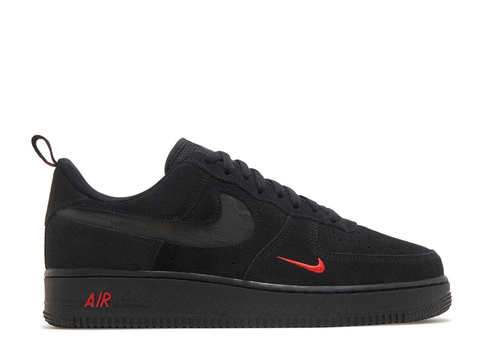 Air Force 1 '07 LV8 'Reflective Swoosh Black Crimson' - Nike - DZ4514 ...