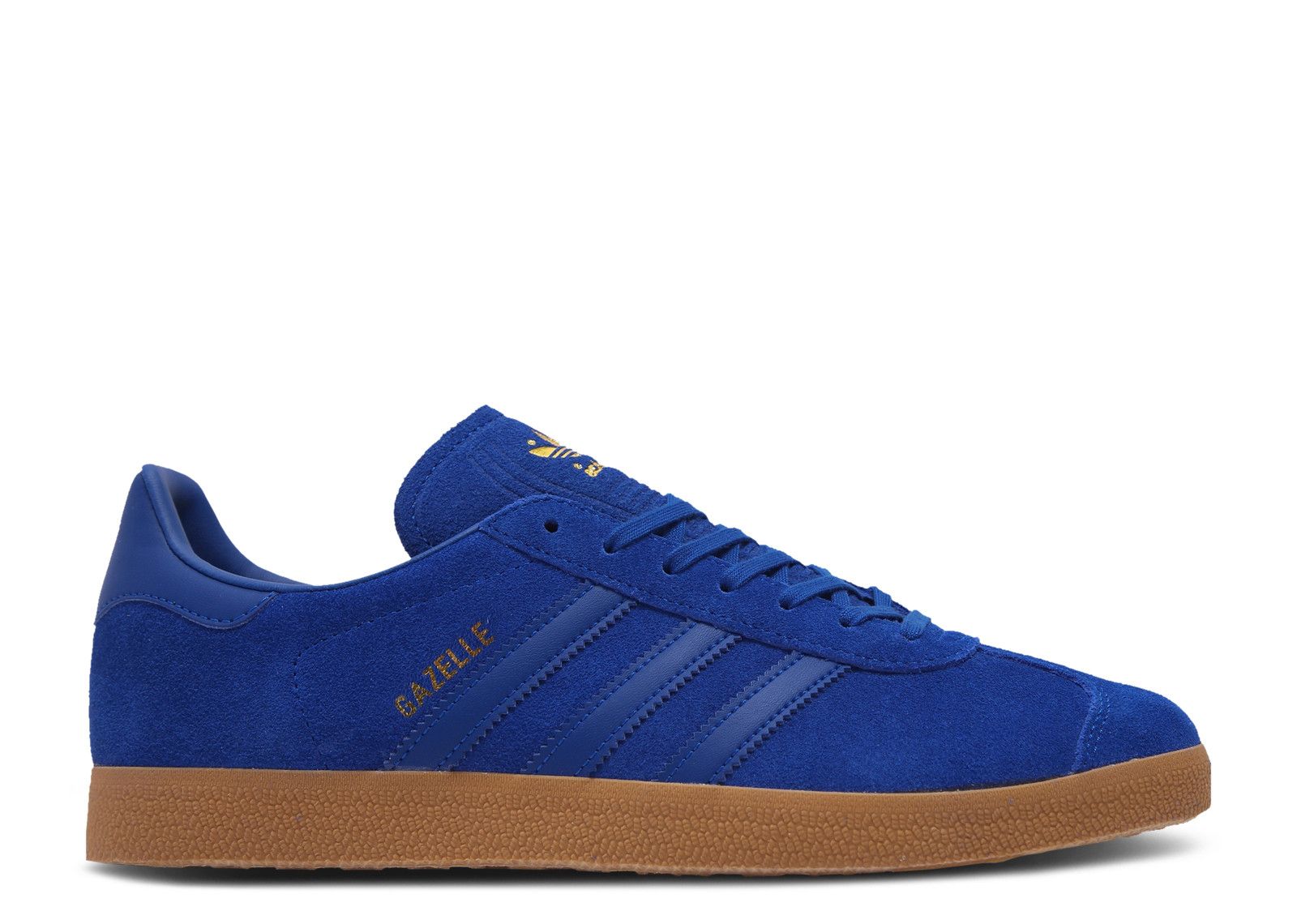 Gazelle 'Power Blue Gum' - Adidas - GX7199 - power blue/gold metallic ...
