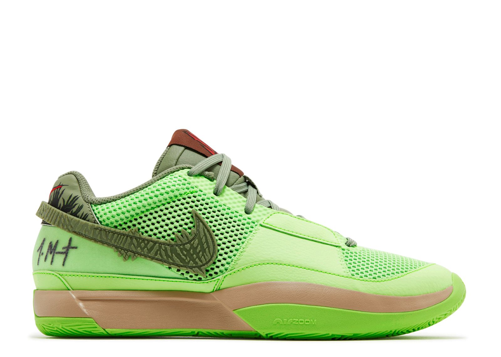 Ja 1 NRG 'Halloween Zombie' - Nike - FD6565 300 - lime blast/oil green/black/hemp/cacao wow ...