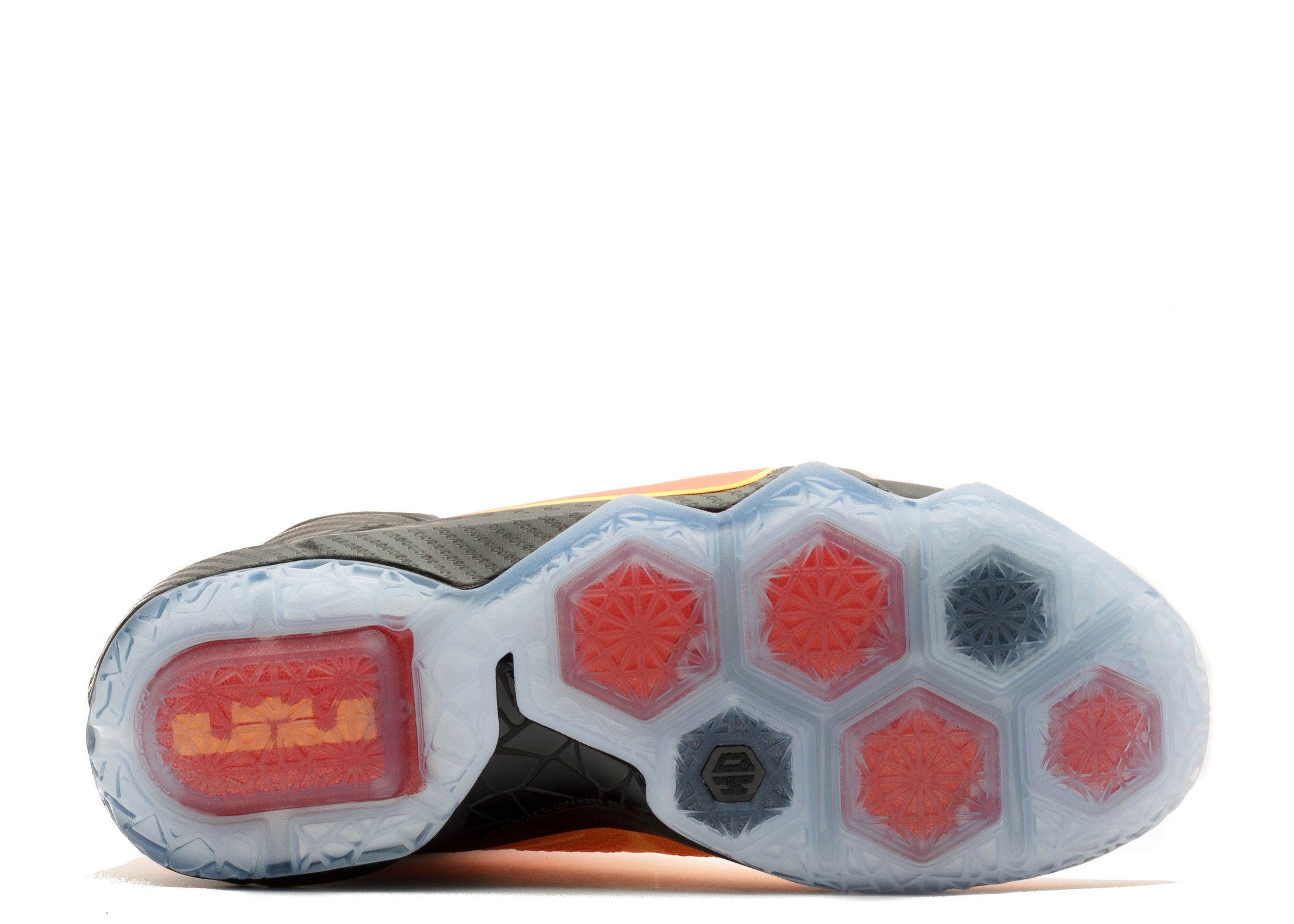 LeBron 12 'CLE' - Nike - 684593 830 - laser orange/green glow-black ...